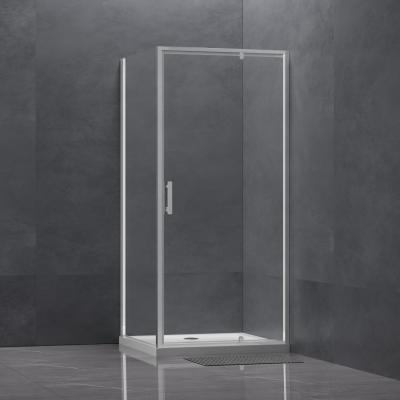 China Tempered Glass Shower Enclosure Rotating Door 800-1000mm 5-8mm Thickness Custom Sizes for sale