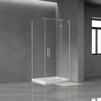 China Tempered Glass Shower Enclosure Rotating Door 800-1000mm 5-8mm Thickness Custom Sizes for sale