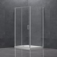 China Tempered Glass Shower Enclosure Rotating Door 800-1000mm 5-8mm Thickness Custom Sizes for sale