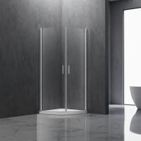 China Vertical Handle Direction Shower Enclosure with Single Sliding Door Tempered Glass for sale