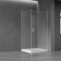 China Rotating Doors Frameless Square Tempered Glass Shower Enclosure for sale