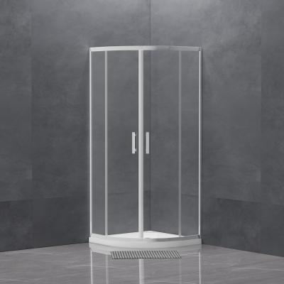 China Tempered Glass Sliding Shower Door 800-1000mm with Stainless Steel Handle Frame for sale