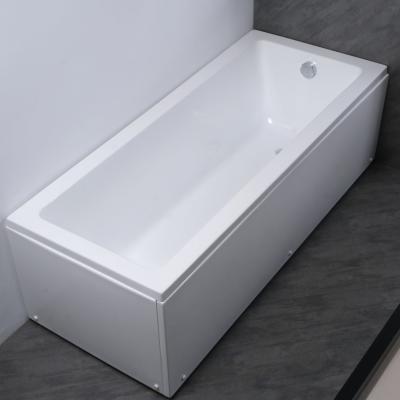 China Straight Acrylic Bathtub 1700x700mm with Panels and Flexible Legs OEM for sale