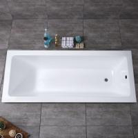 China Straight Acrylic Bathtub 1700x700mm with Panels and Flexible Legs OEM for sale