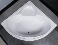 China Simple Built in Corner Acrylic Bathtubs with Flexible Front Panel and Hand Control for sale