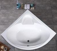 China Simple Built in Corner Acrylic Bathtubs with Flexible Front Panel and Hand Control for sale