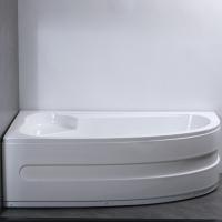 China Customization Left Corner Acrylic Bathtub with Separatable Front Panel Built in Tub for sale