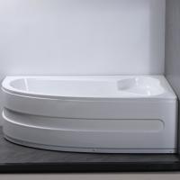 China Customization Left Corner Acrylic Bathtub with Separatable Front Panel Built in Tub for sale