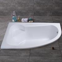 China Customization Left Corner Acrylic Bathtub with Separatable Front Panel Built in Tub for sale