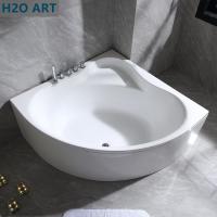 China HA-16P Luxury Corner Acrylic Bathtub 1500x1500x580mm Freestanding with Removable Skirt for sale