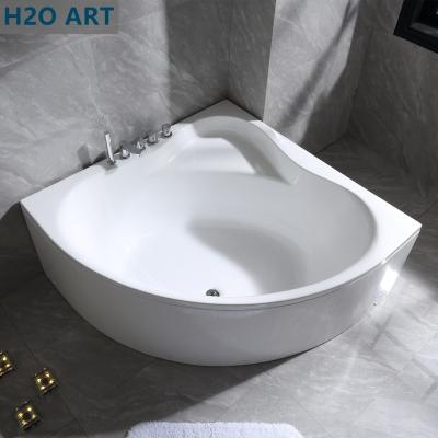 China HA-16P Luxury Corner Acrylic Bathtub 1500x1500x580mm Freestanding with Removable Skirt for sale