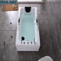 China Luxury Acrylic Bathtub Faucet with Brass Hardware 1400x750x620mm End Drain Location for sale
