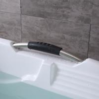China Luxury Acrylic Bathtub Faucet with Brass Hardware 1400x750x620mm End Drain Location for sale