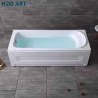 China Simple Acrylic Bathtub with Separated Panels and Legs Support 1500x700x520mm for sale