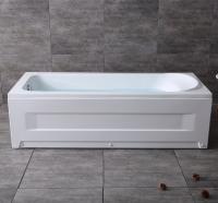 China Simple Acrylic Bathtub with Separated Panels and Legs Support 1500x700x520mm for sale