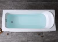 China Simple Acrylic Bathtub with Separated Panels and Legs Support 1500x700x520mm for sale