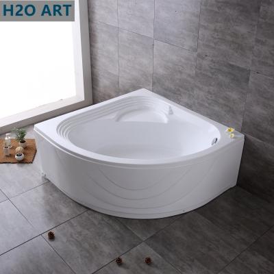 China Disassembled Acrylic Corner Bathtub 1400x1400x550mm with Removable Panel and Leg Support for sale