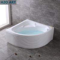 China Disassembled Acrylic Corner Bathtub 1400x1400x550mm with Removable Panel and Leg Support for sale