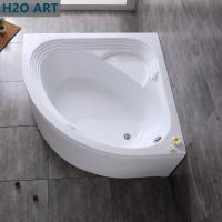 China Disassembled Acrylic Corner Bathtub 1400x1400x550mm with Removable Panel and Leg Support for sale