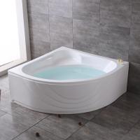 China Acrylic Corner Bathtub with Skirt Legs Disassembled Panel Tub 1500x1500x580mm for sale