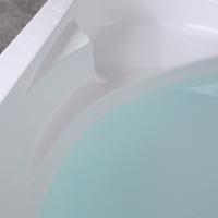 China Acrylic Corner Bathtub with Skirt Legs Disassembled Panel Tub 1500x1500x580mm for sale