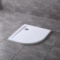 China Corner Acrylic Shower Base Tray 800x800x45mm with Skirt Structure for Glass Cabinet for sale