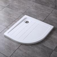 China Corner Acrylic Shower Base Tray 800x800x45mm with Skirt Structure for Glass Cabinet for sale