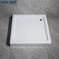 China Four Side Acrylic Shower Tray with Big Iron Frame Legs Bath Tray for sale