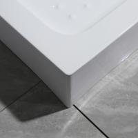 China Four Side Acrylic Shower Tray with Big Iron Frame Legs Bath Tray for sale