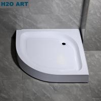 China Customized Corner Acrylic Shower Tray 800x800x140mm with Front Skirt and Legs for sale