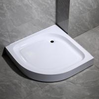 China Customized Corner Acrylic Shower Tray 800x800x140mm with Front Skirt and Legs for sale