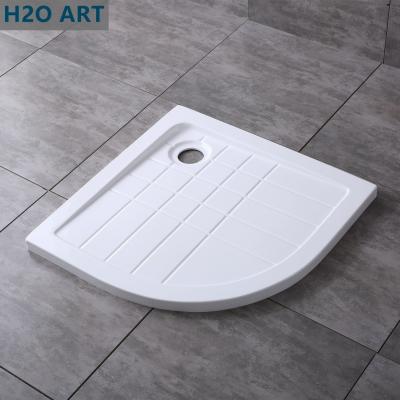 China 800x800x45mm Corner Acrylic Shower Tray for Glass Cabinet Base Bath Tray for sale
