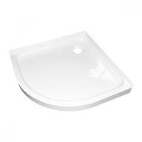China Round Acrylic Shower Tray 38x38x3 Inch Topmount with 90mm Drainage Hole for sale