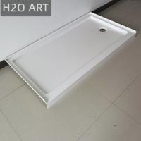 China Rectangular Acrylic Shower Base 60x32 inch with 90mm Drain for Canada Market for sale