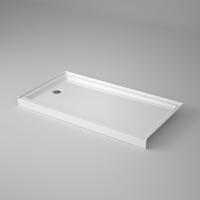 China Canada Market Rectangular Acrylic Shower Tray 60X32 prime prime with Left Waste Hole for sale