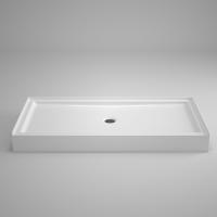 China Rectangular Acrylic Shower Tray 60x32 Inch Shower Base Center Waste Hole for Canada Market for sale