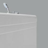 China 1500mm Corner Acrylic Hydro Massage Bathtub for 2 Person with 1.5HP Motor and LED Light for sale