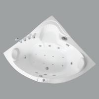 China Customizable 1500mm Acrylic Whirlpool Massage Bathtub for 2 Person Computer Controlled for sale