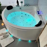 China Customizable 1500mm Acrylic Whirlpool Massage Bathtub for 2 Person Computer Controlled for sale