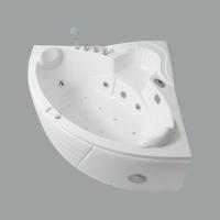 China Customizable 1500mm Acrylic Whirlpool Massage Bathtub for 2 Person Computer Controlled for sale