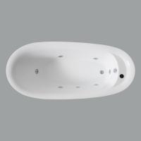 China 1800x850x720mm 100% PMMA Acrylic Freestanding Whirlpool Massage Bathtub 60kg for sale