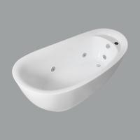 China 1800x850x720mm 100% PMMA Acrylic Freestanding Whirlpool Massage Bathtub 60kg for sale