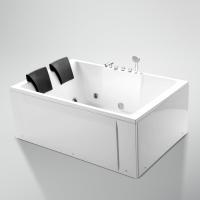 China 1800mm Whirlpool Massage Acrylic Bathtub for 2 Person 330L Freestanding for sale