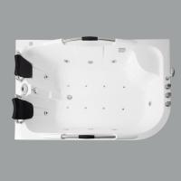 China 2 Person Corner Whirlpool Massage Bathtub 1800x1200x650mm Acrylic Outdoor SPA for sale