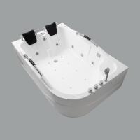 China 2 Person Corner Whirlpool Massage Bathtub 1800x1200x650mm Acrylic Outdoor SPA for sale
