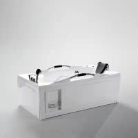 China Rectangular Acrylic Whirlpool Massage Bathtub with Handles and Headrest from Customized for sale