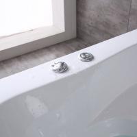China Corner Whirlpool Bathtub 1500x1000mm PMMA Acrylic Water Massage Freestanding Spa for sale