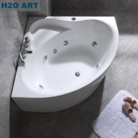 China Corner Acrylic Massage Bathtub Whirlpools SPA Tub Hand Controlled for Precise Control for sale