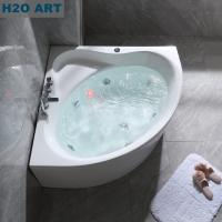 China Corner Acrylic Massage Bathtub Whirlpools SPA Tub Hand Controlled for Precise Control for sale