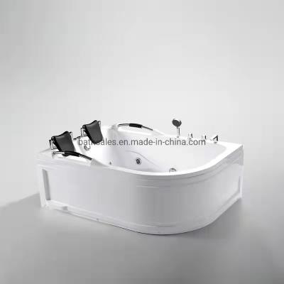 China Whirlpool Massage Bathtub Acrylic Double Corner Hot Tub 2 Person Outdoor SPA 1800x1200x650mm for sale